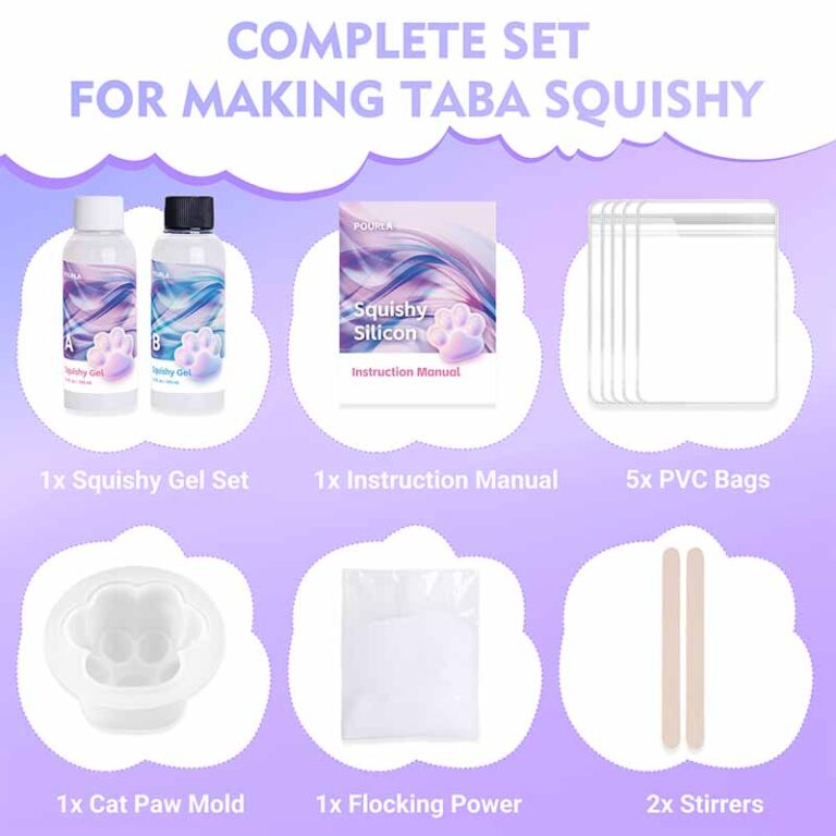 POURLA Silicone Gel for Taba Squishy Making DIY Squishies